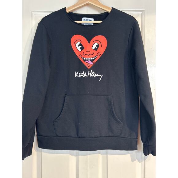 keith haring | Sweaters | Vintage Keith Haring Heart Art By Old Navy ...